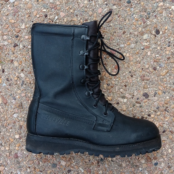 Belleville | Shoes | Belleville Black Leather Combat Army Boots | Poshmark